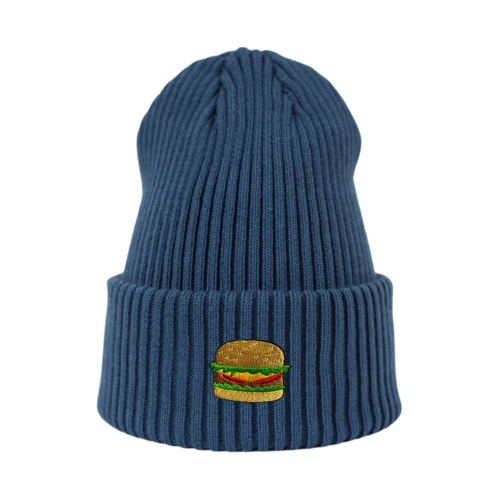 Haftowana czapka beanie - BURGER