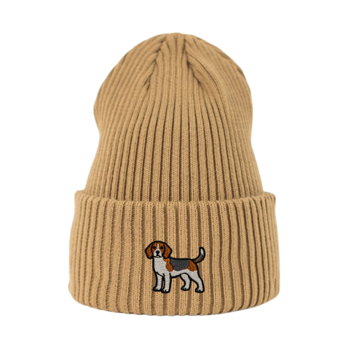 Haftowana czapka beanie - BEAGLE